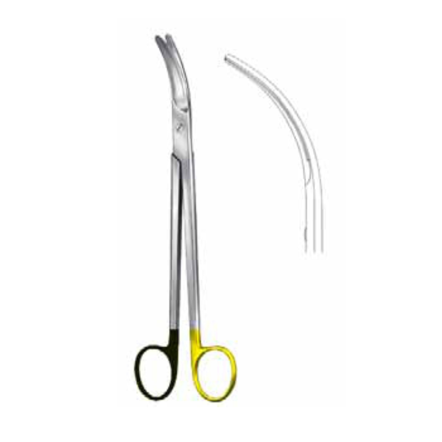 Parametrium (Hysterectomy) Scissor Strong Curved?22 cm, TC Super Cut ...