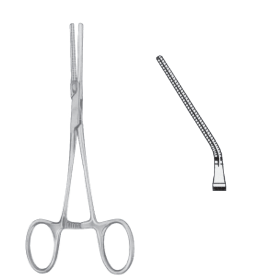 Atraumatic Pediatric Vascular Clamp Angled Fig.3 – Adwat Alshifaa ...