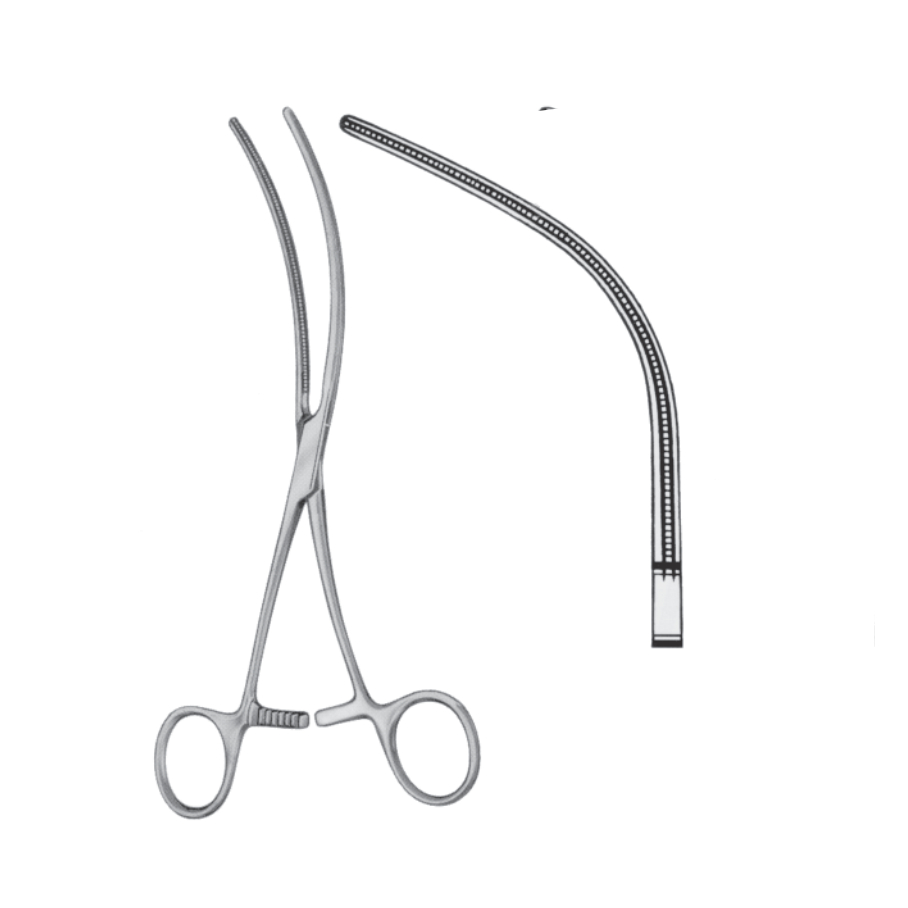 DE BAKEY Atraumatic Peripheral Vascular Forcep Curved 19.0 cm – Adwat ...