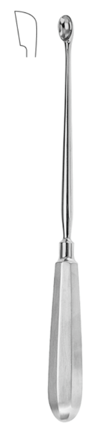 Simon Uterine Scoop 25.0 cm Sharp Rigid Fig.6 – Adwat Alshifaa Medical UAE