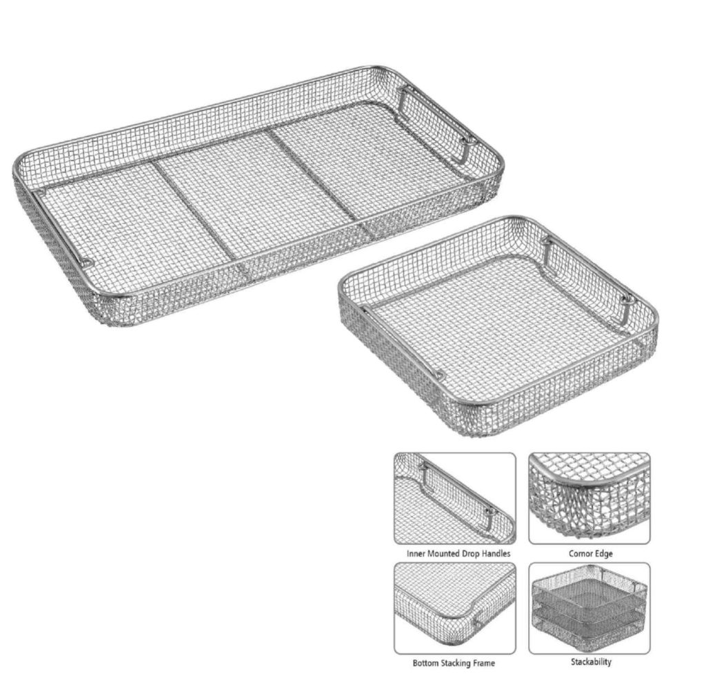 Standard Wire Mesh Baskets 405X250X70 – Adwat Alshifaa Medical UAE